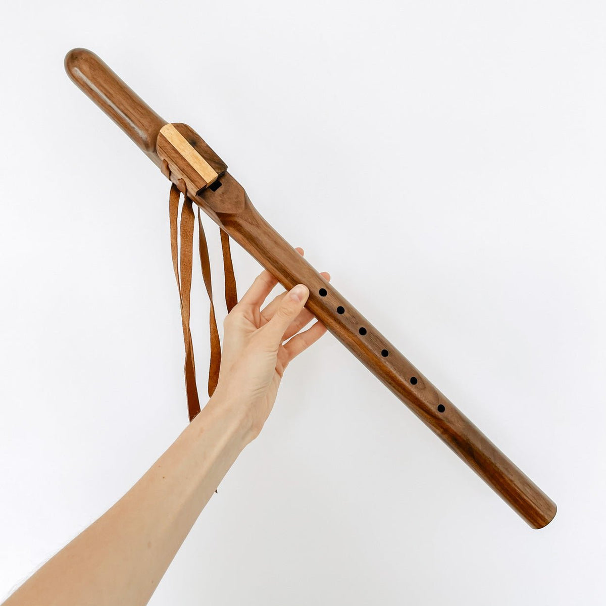 Handmade Walnut Flute - 432 Hz Note G Throat Chakra — Sound Healing LAB