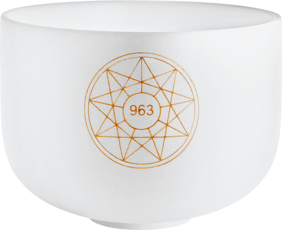 963 Hz Solfeggio 10" Crystal Singing Bowl - God Frequency — Sound Healing LAB