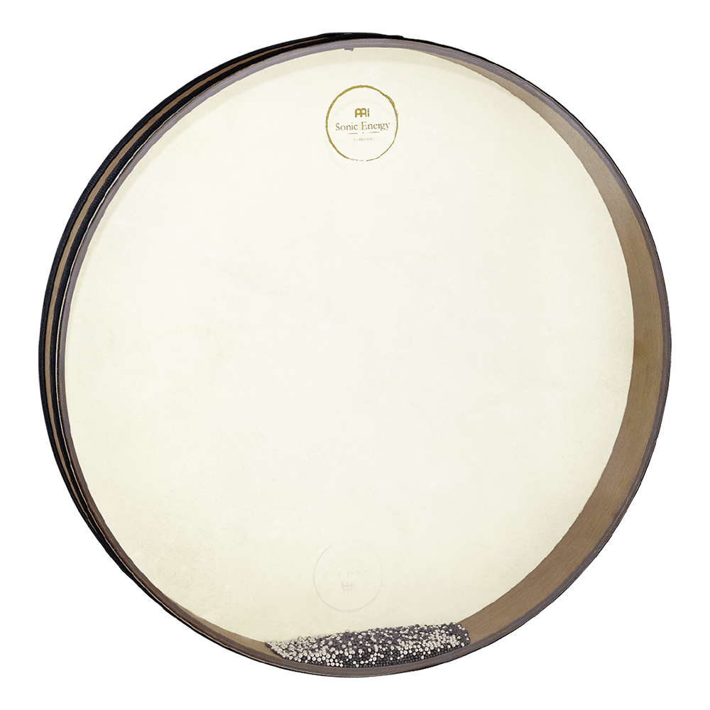 20" Ocean Wave Drum Double Head Beads Walnut — Sound Healing LAB